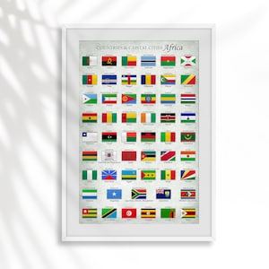 World Continents Capital City Collection, Flags of the World, Capital ...