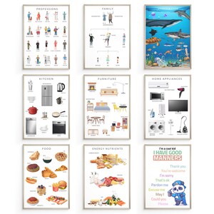 Educational Posters Ultimate Pack Printable, Montessori Poster, Boho ...