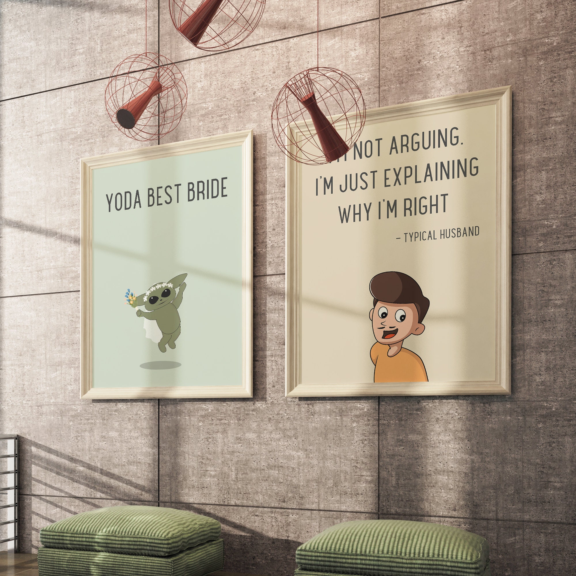 Funny Wedding Puns Gallery Wall Set, Funny Wedding Card, Wedding Card ...