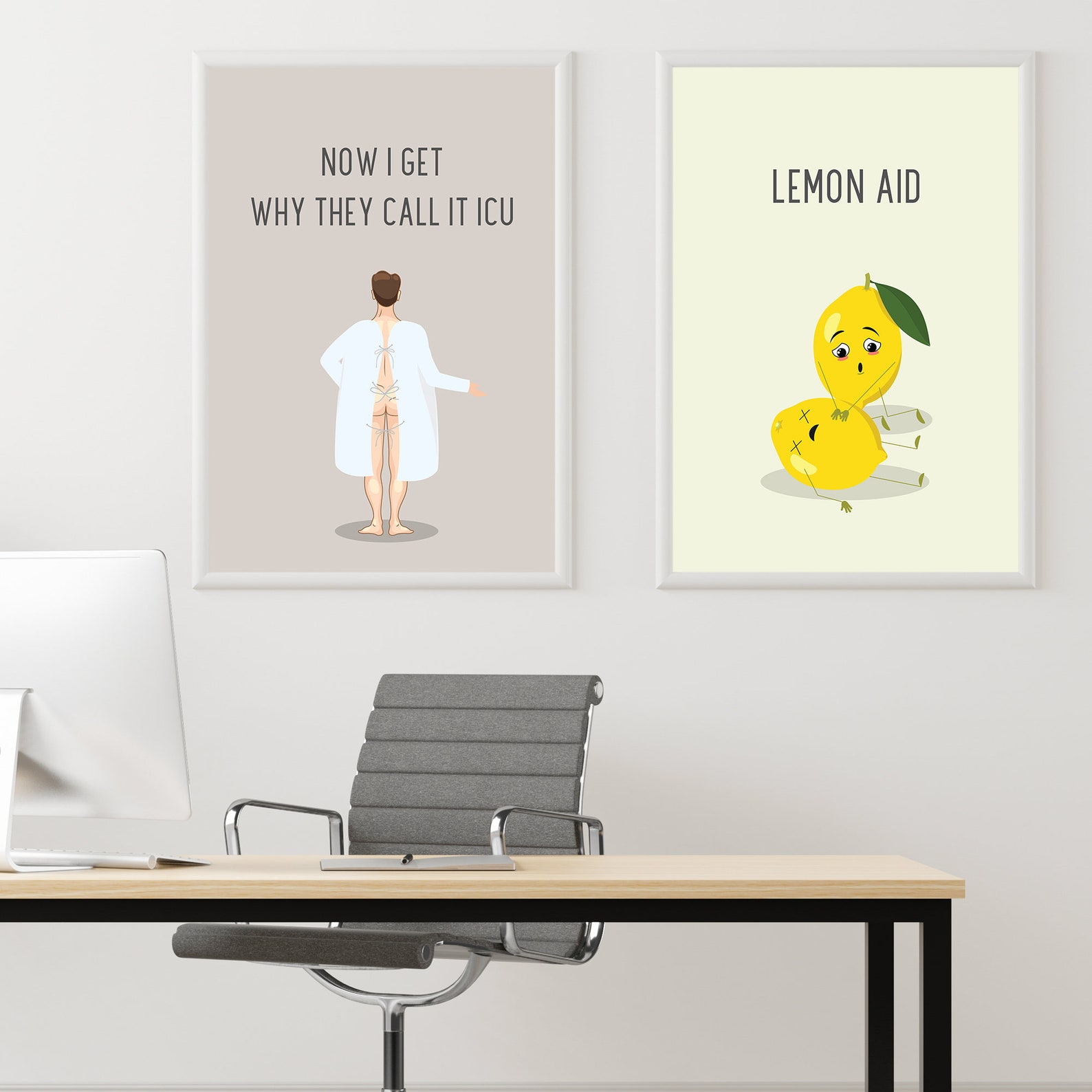 Nurse Puns Funny Posters, Gifts for Nurses, Nurse Wall Art, Nurse ...