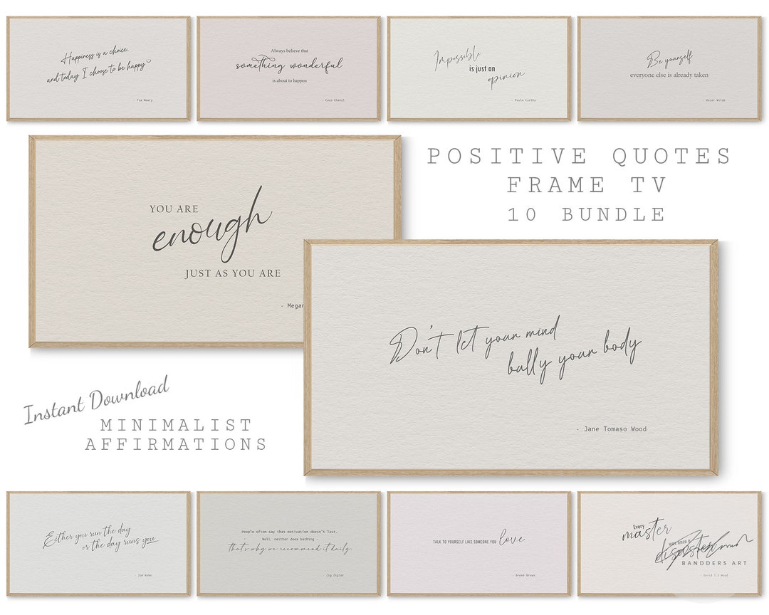 Affirmation Samsung Frame TV Art, Motivational Quotes, Samsung Frame ...