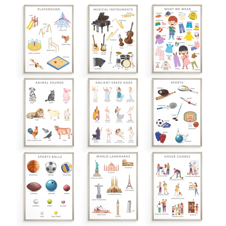 Educational Posters Ultimate Pack Printable Montessori - Etsy