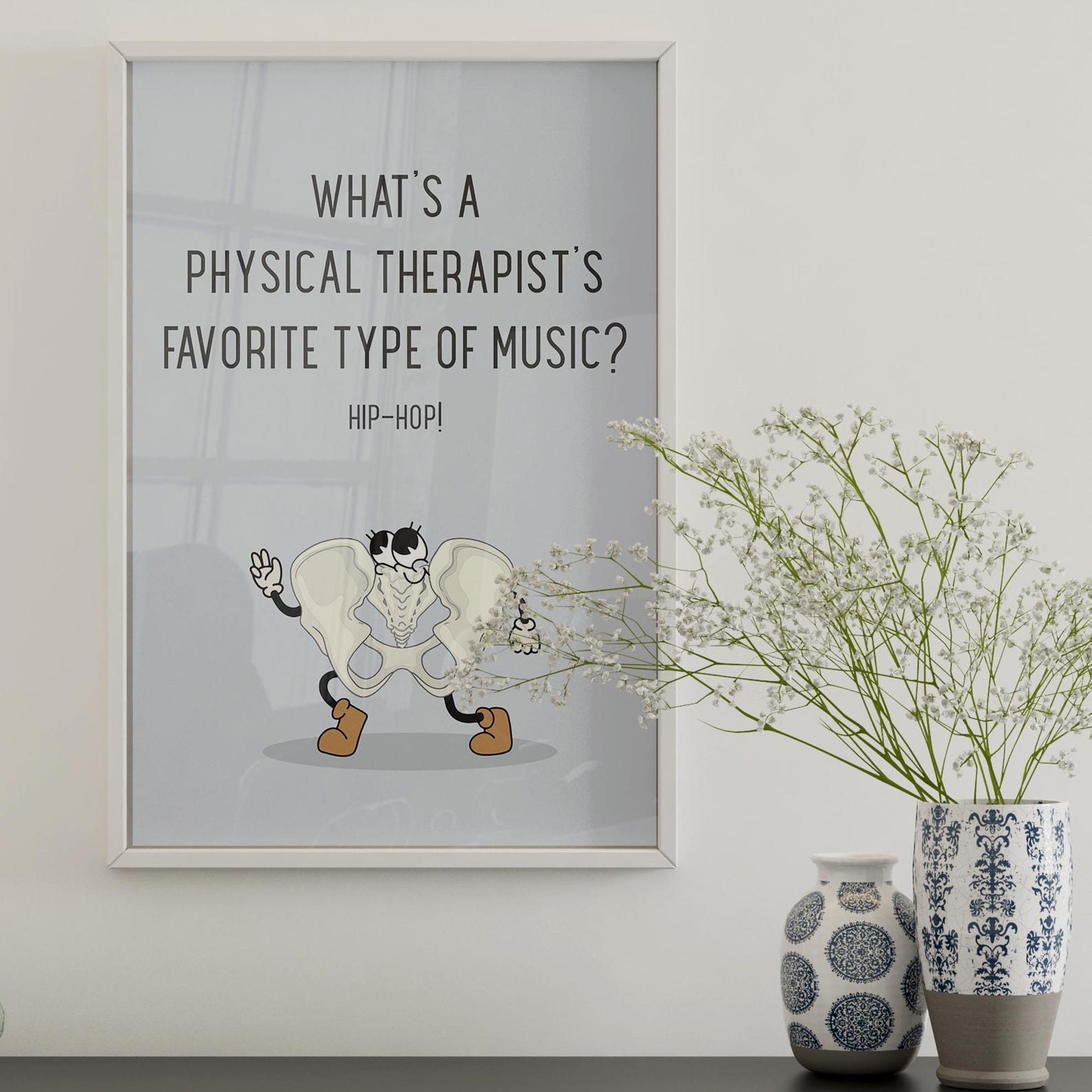 Physical Therapy Puns Poster, Physical Therapist Gift, Occupational ...