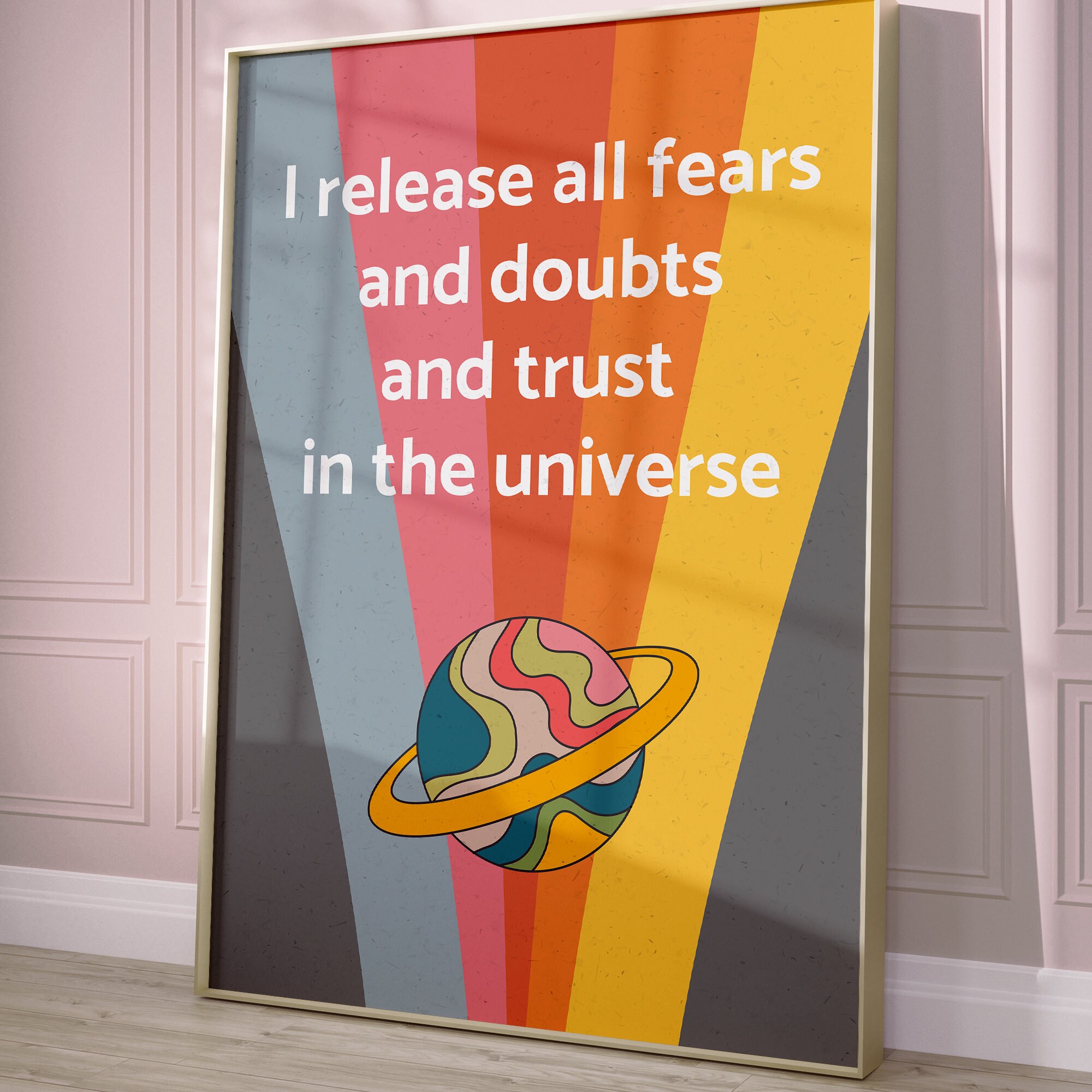 Retro Affirmation Wall Art Retro Poster Trendy Wall Art - Etsy