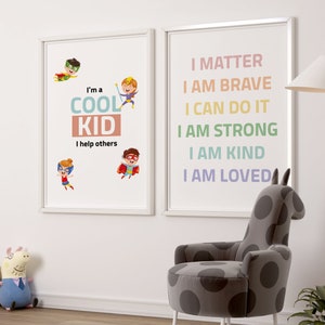 Educational Posters Printable, World Map Wall Art, Inspirational Quotes ...