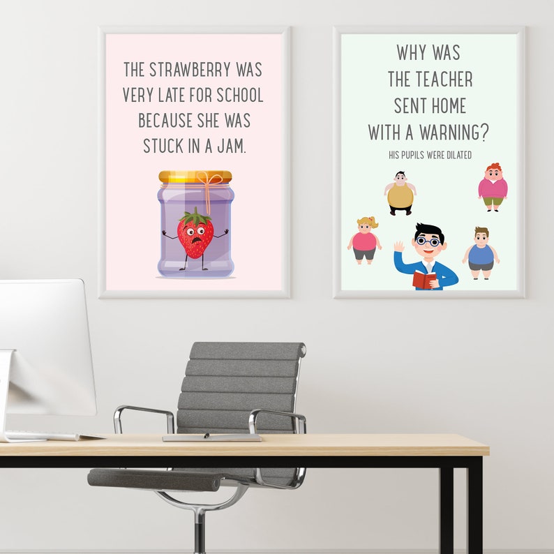 School Pun Classroom Posters, Classroom Decor, Funny Posters, Gag Gifts ...