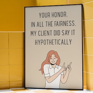 Lawyer Puns Funny Posters, Lawyer Gift, Funny Gifts for Lawyers, Lawyer ...