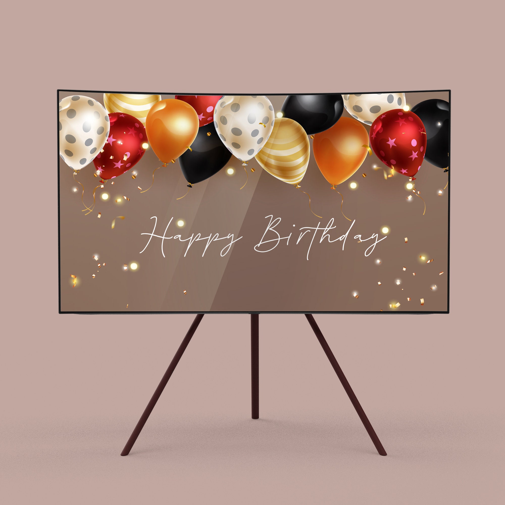 Samsung Frame TV Art Colorful Birthday Birthday Party Wall Art Happy ...