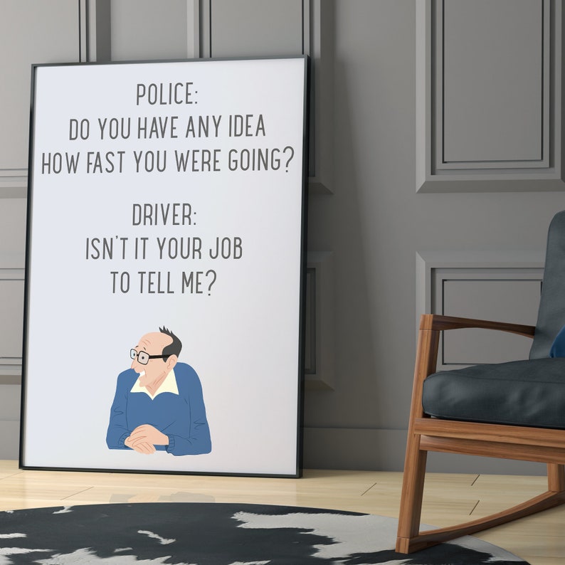 Police Pun Funny Posters, Police Officer Gifts, Police Gag Gifts ...