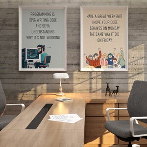 Programmer Puns Funny Posters, Programmer Gift, Software Engineer, Developer Memes, Engineer ...