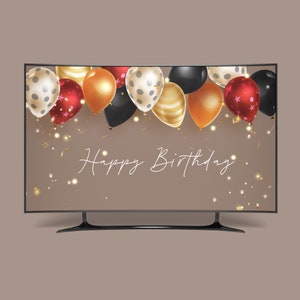 Samsung Frame TV Art | Colorful Birthday | Birthday Party Wall Art ...