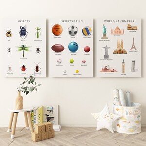 Educational Posters Set, Montessori Poster, Classroom Posters ...
