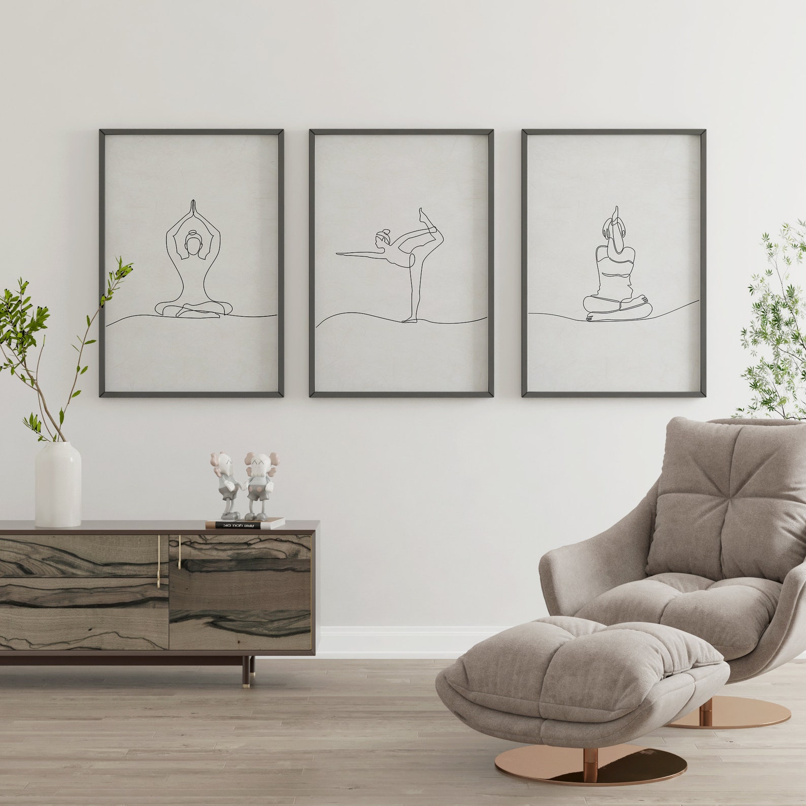 Yoga Wall Art Set of 14 Printables Yoga Studio Art Yoga Room Decor Home ...