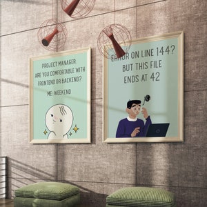 Programmer Puns Funny Posters, Programmer Gift, Software Engineer ...