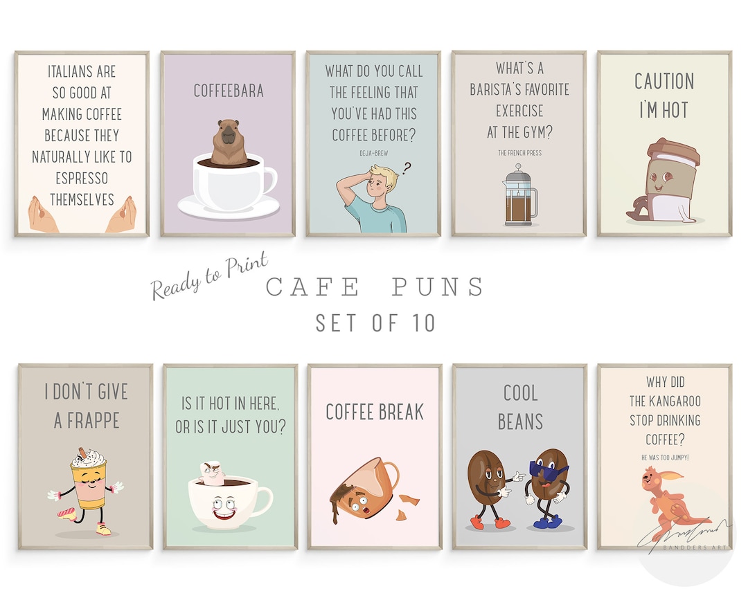 Coffee Poster, Coffee Shop Decor Poster Set, Coffee Art Print, Coffee ...