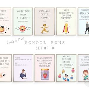 School Pun Classroom Posters, Classroom Decor, Funny Posters, Gag Gifts ...