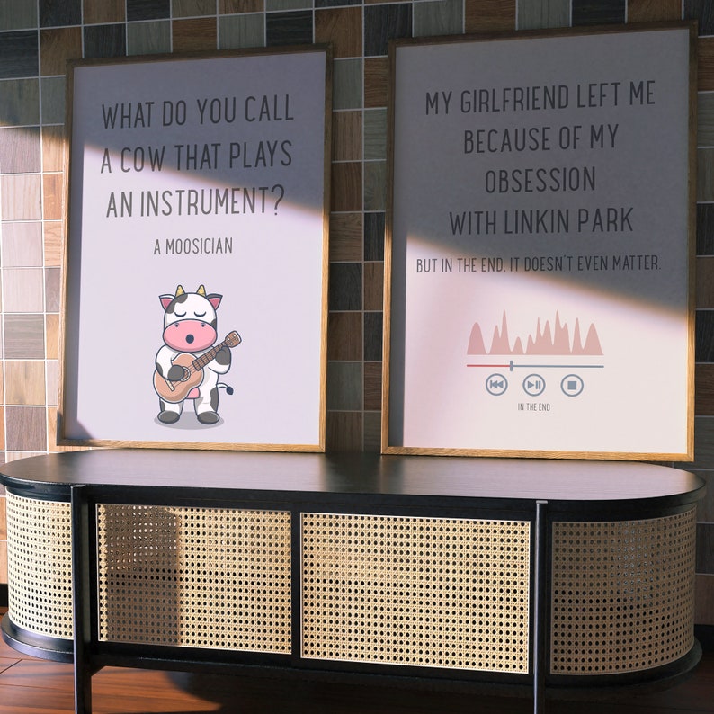 Funny Music Puns Poster Set Music Classroom Posters Music - Etsy