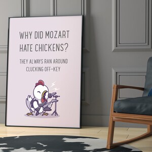 Funny Music Puns Poster Set, Music Classroom Posters, Music Poster ...