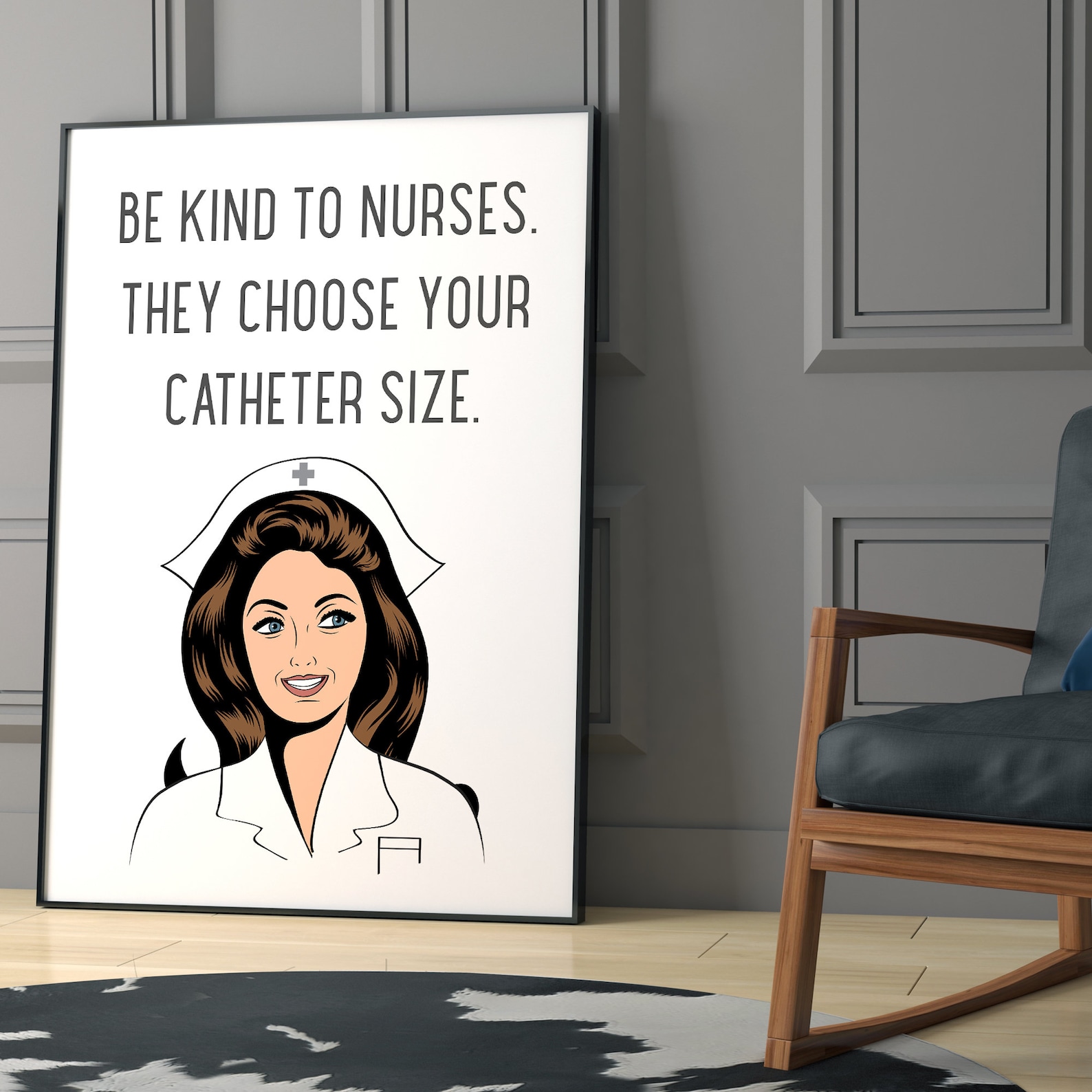 Nurse Puns Funny Posters, Gifts for Nurses, Nurse Wall Art, Nurse ...