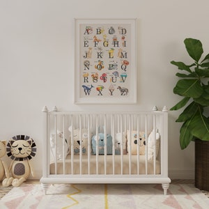 Alphabet Educational | ABC Poster | Kids Room Decor | Nursery Wall ...