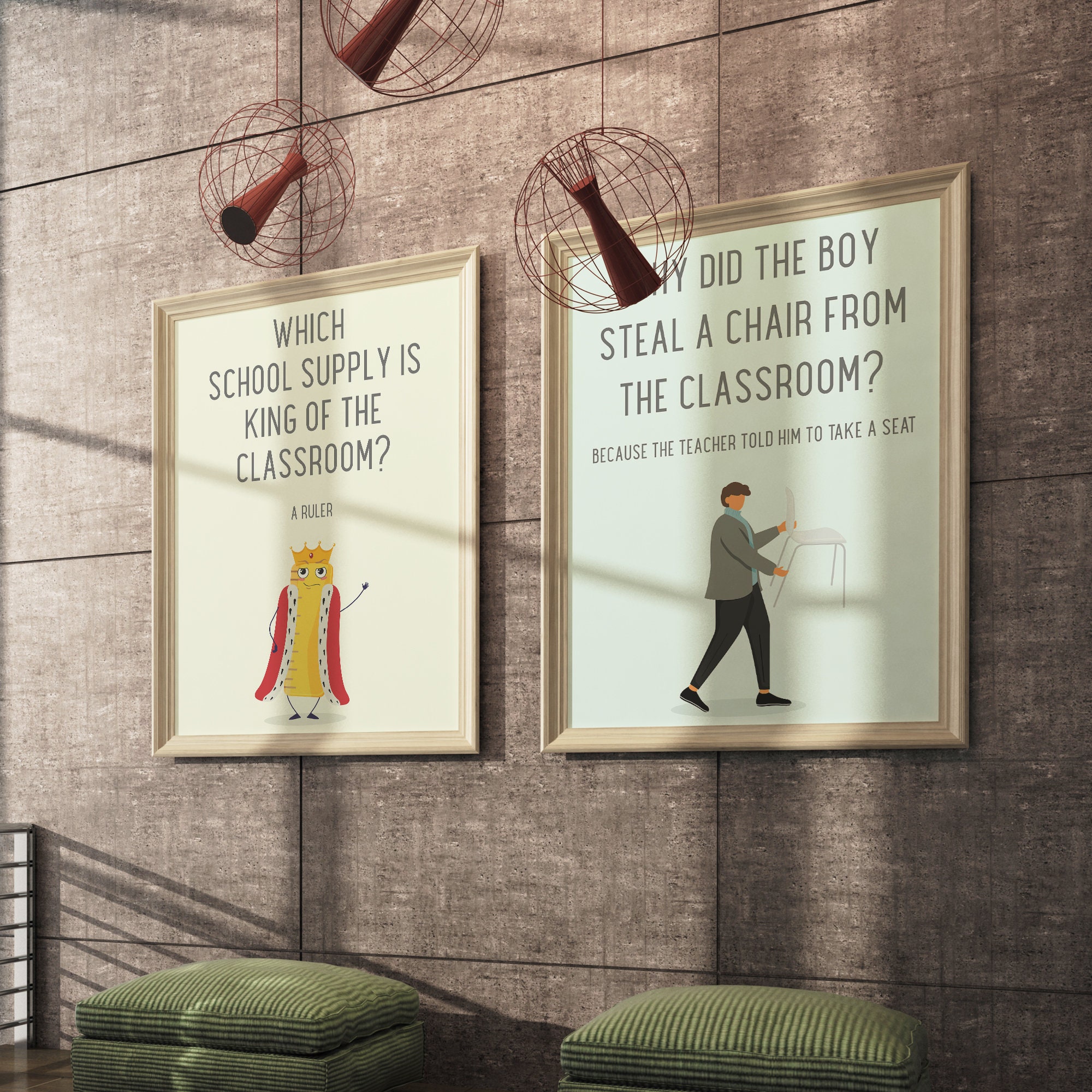 School Pun Classroom Posters, Classroom Decor, Funny Posters, Gag Gifts ...