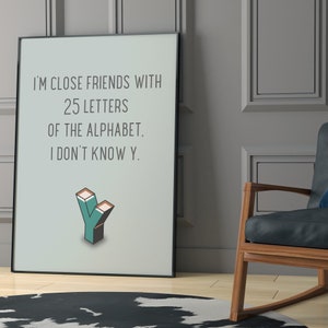 Funny English Pun Poster Set, English Teacher Gift, Boho Classroom ...