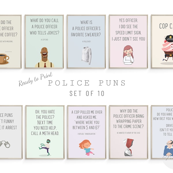 Funny Police Posters - Etsy