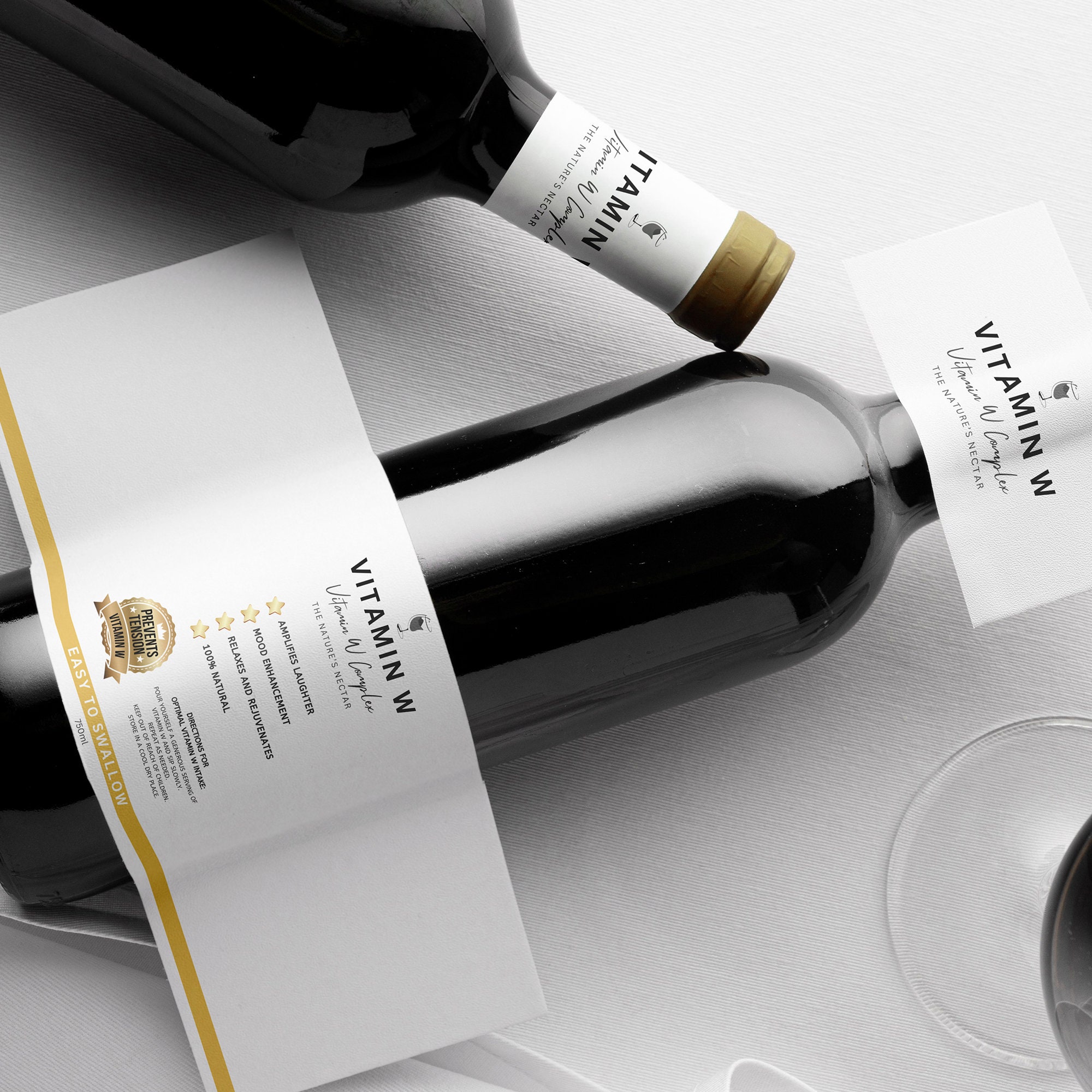 Vitamin W Wine Labels, Funny Wine Labels, Wine Gifts, Custom Labels ...