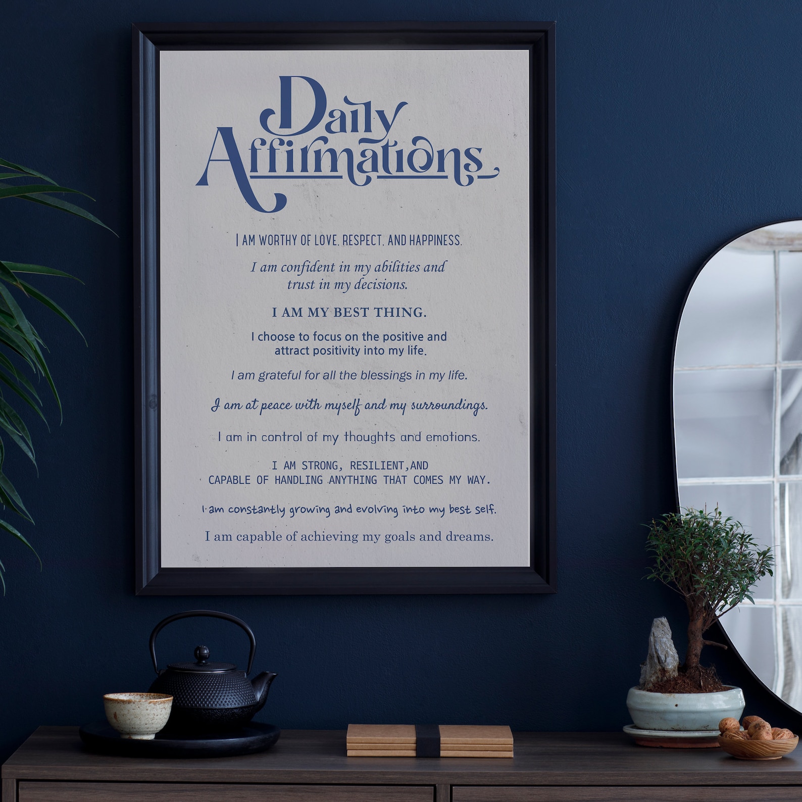 Affirmation Wall Art Affirmation Cards Motivational Poster - Etsy