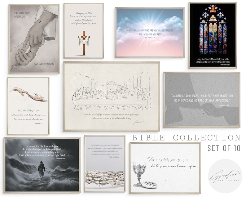 Christian Wall Art Digital Download, Catholic Wall Art, Christian Line ...