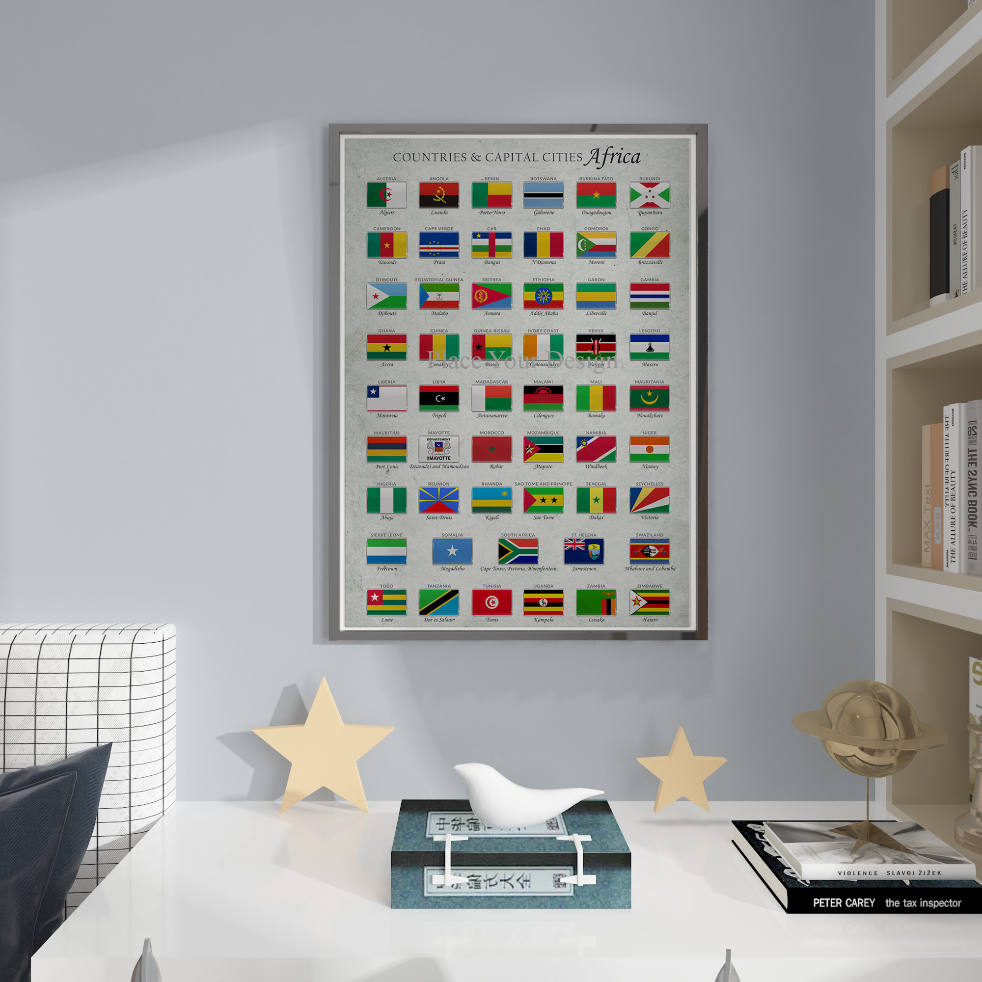 World Continents Capital City Collection, Flags of the World, Capital ...