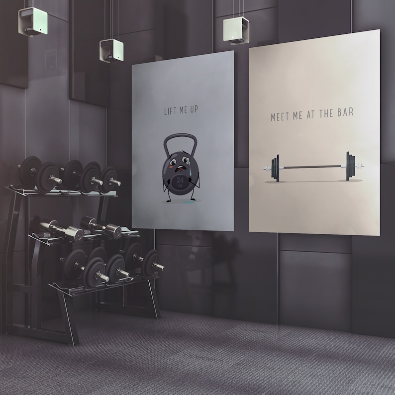 Funny Posters Gym Decor, Gym Gifts Funny Wall Art, Coaches Gift, Funky ...
