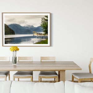 Yellow Float Plane Fine Art Print, Alaska Landscape Photography ...