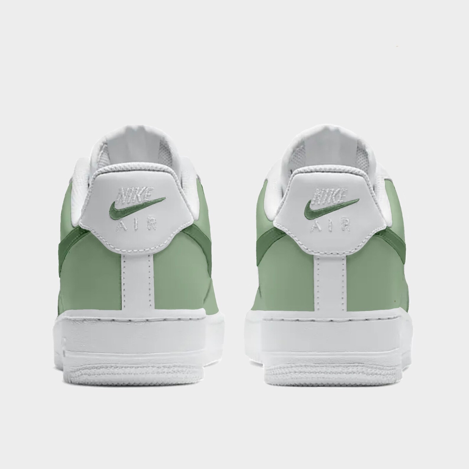 Light Green Air Force 1s Custom Designed Hand Painted - Etsy