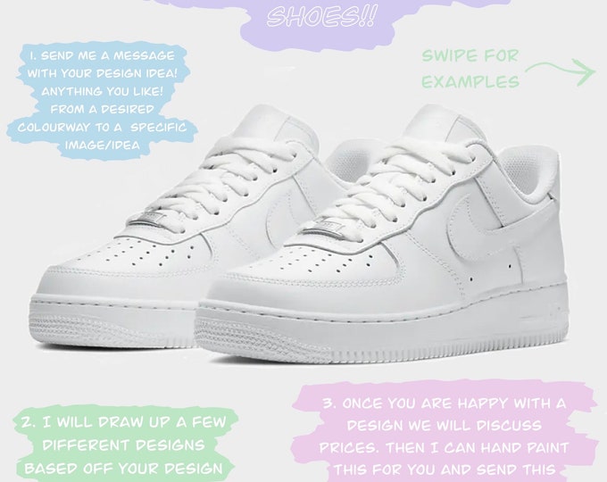 Design Your Own Air Force 1s Hand Painted - Etsy
