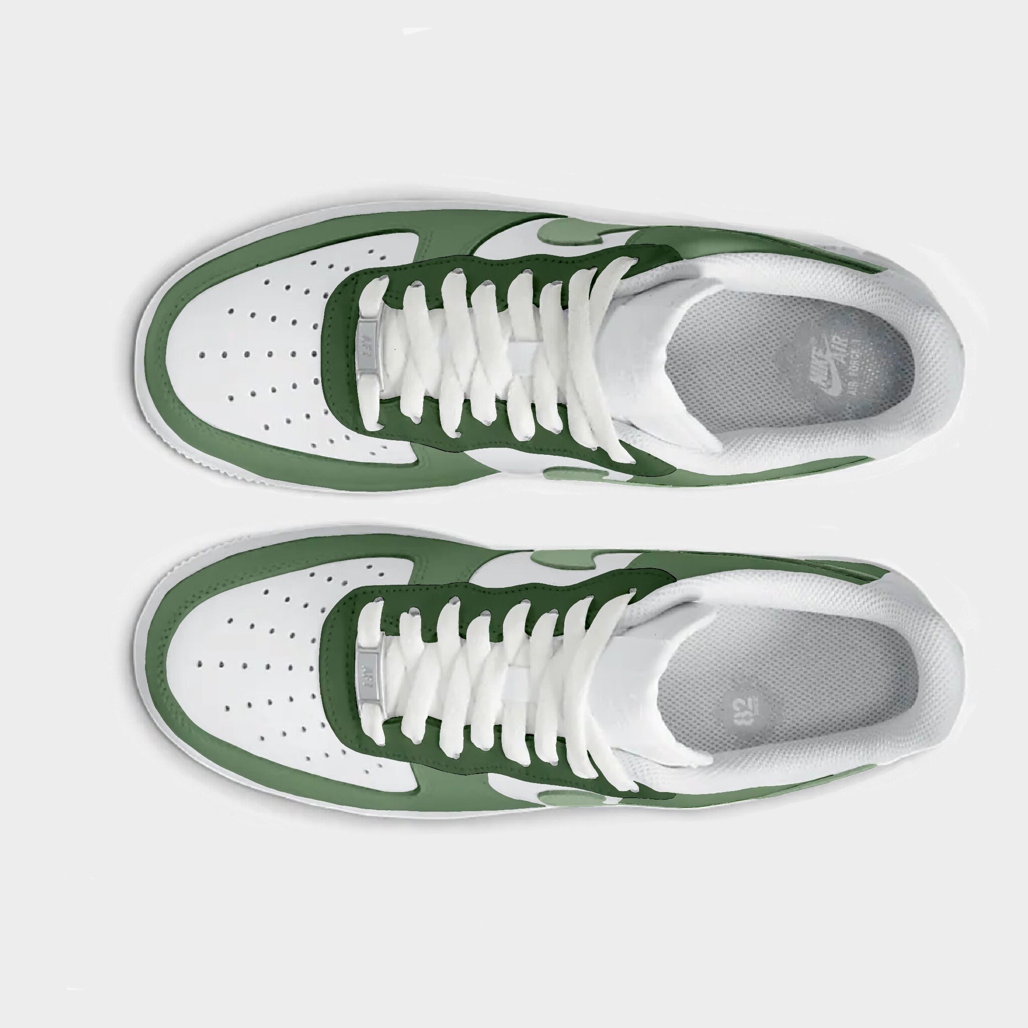 Olive Green Air Force 1s Custom Designed Hand Painted - Etsy
