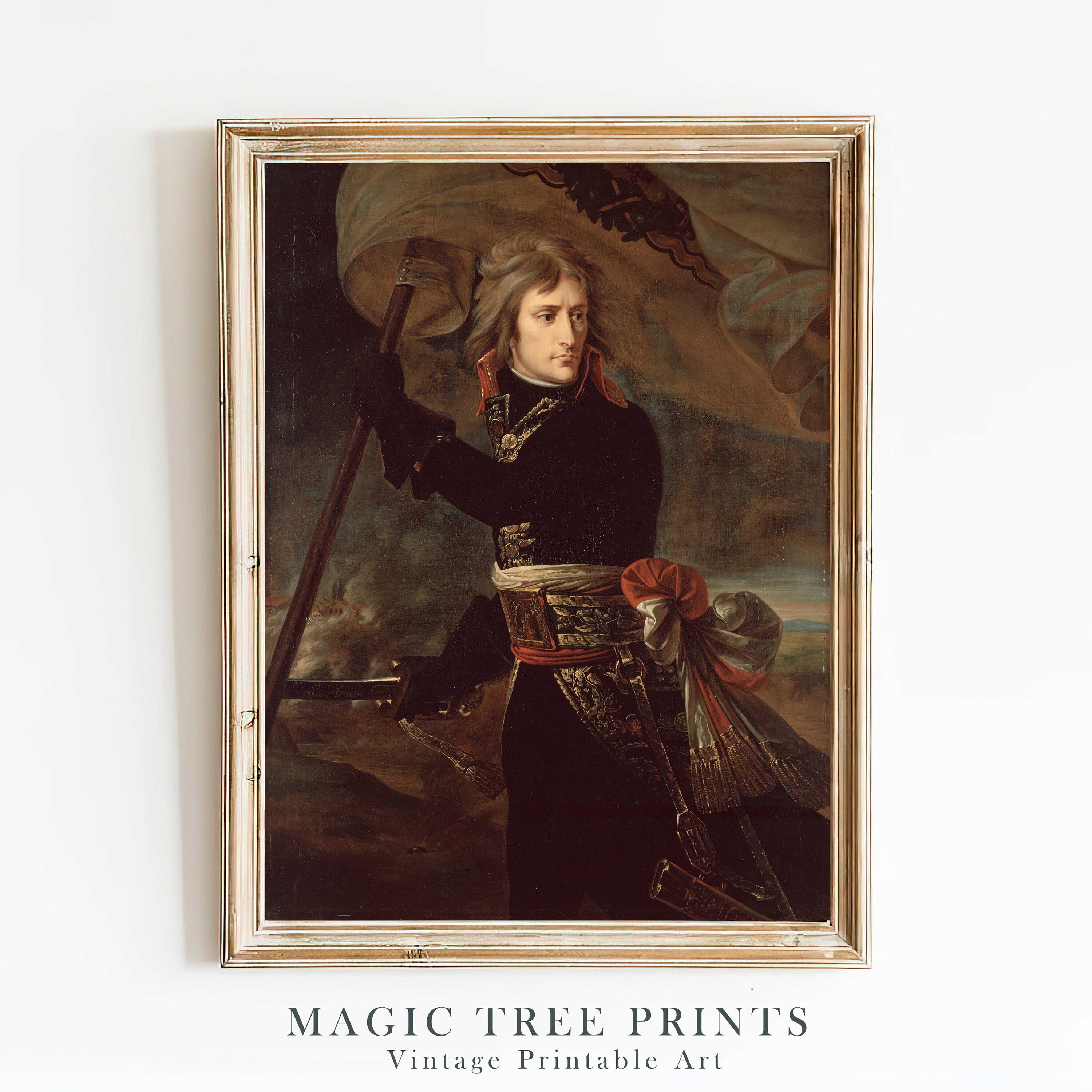 Vintage Gallery Wall Set of 9, Napoleon Bonaparte, Antique Prints Warm ...
