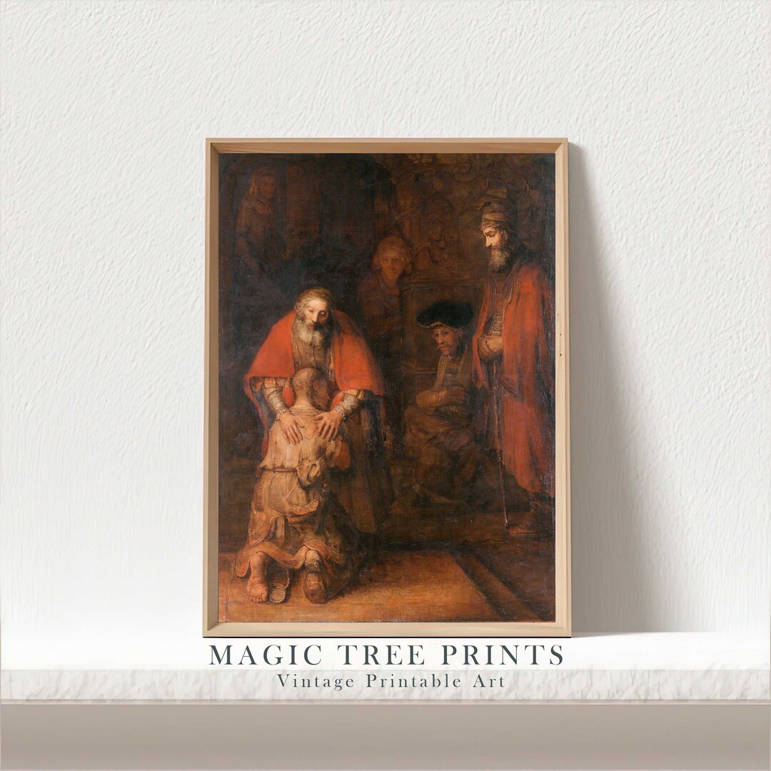 Return of the Prodigal Son, Rembrandt, Religious Baroque Painting ...