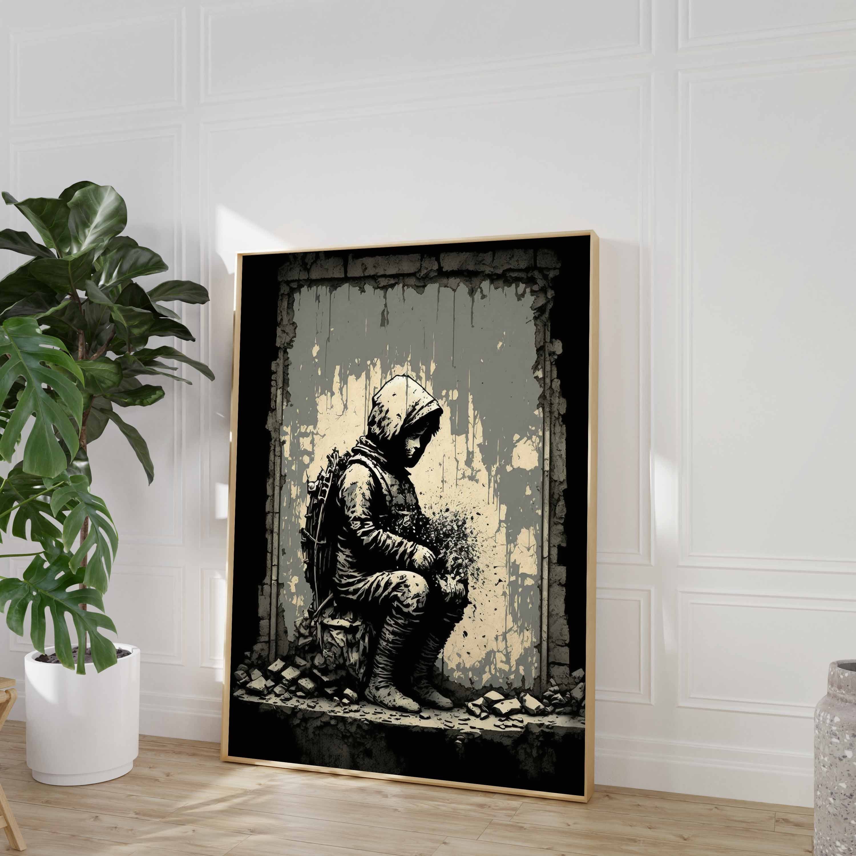 Banksy Digital Print Gallery Wall Set Printable Banksy - Etsy