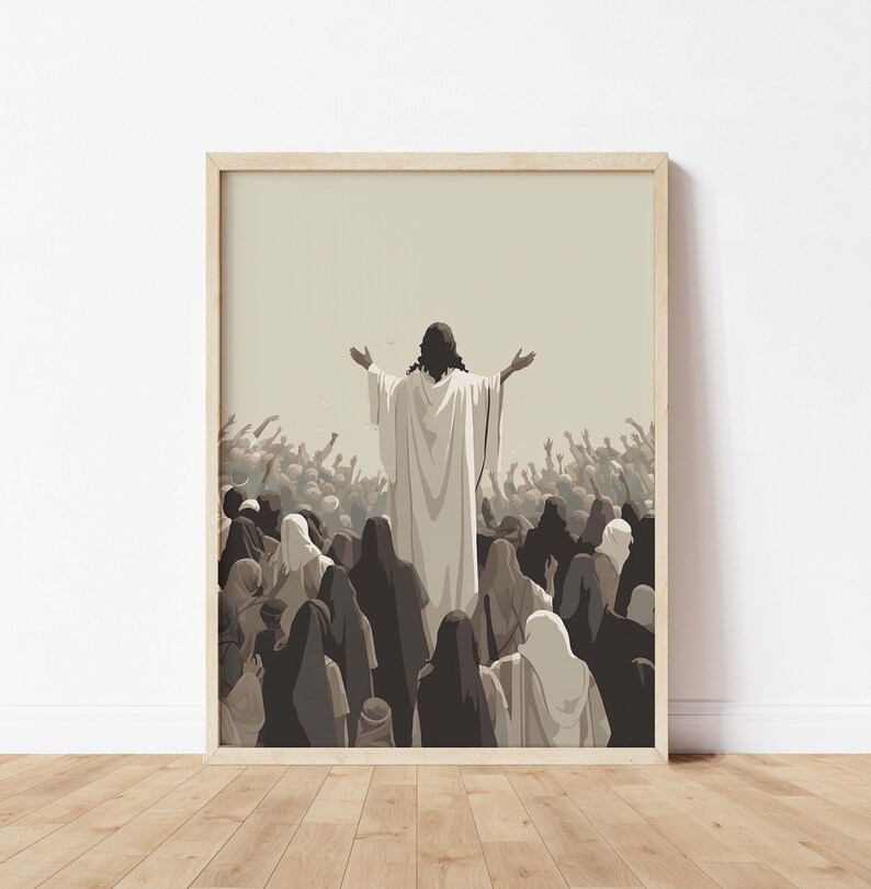 Jesus Feeds the 5000 5 Loaves of Bread and 2 Fish Feeding of - Etsy