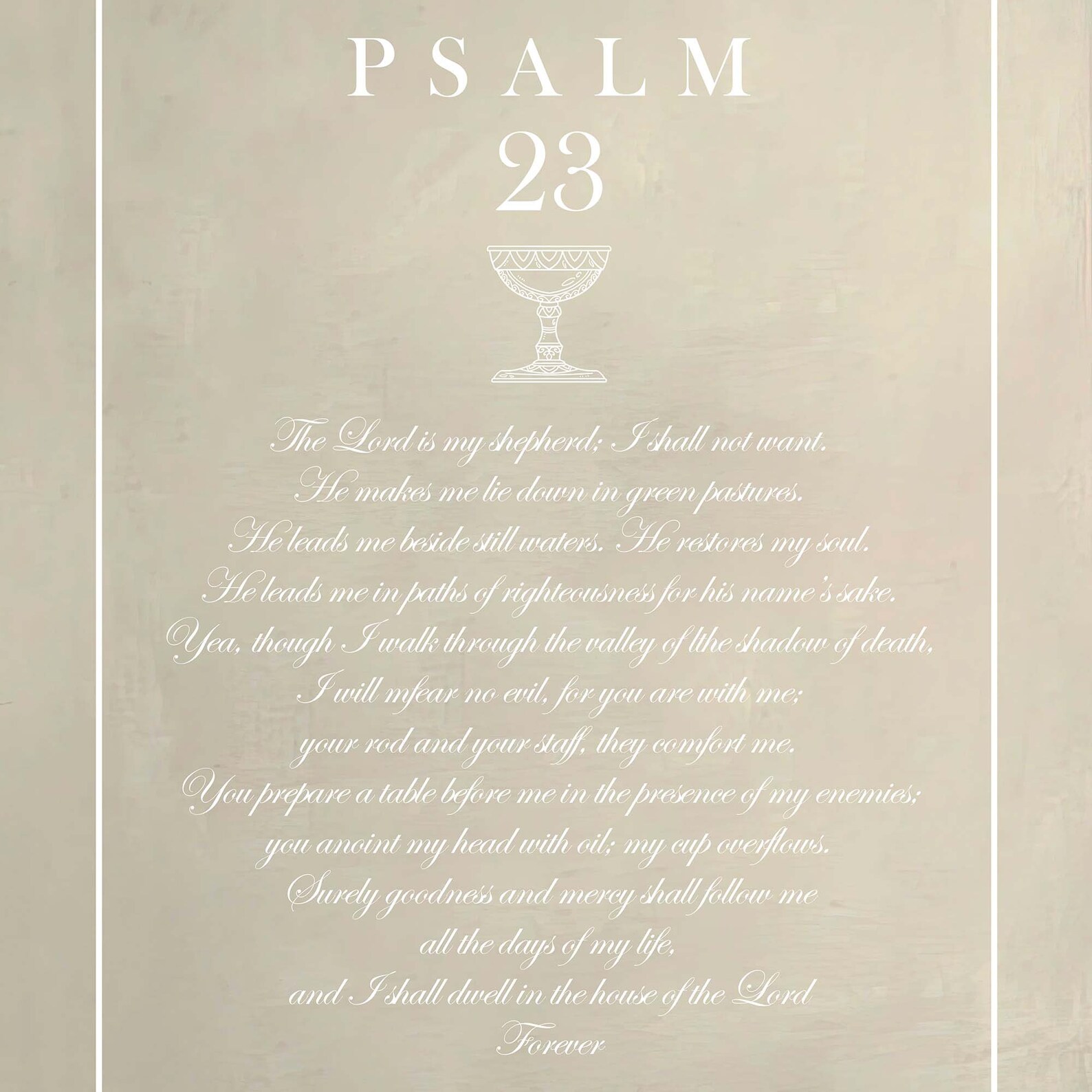 Psalm Number 23, the Lord is My Shepherd, Bible Sketches, Jesus Art ...