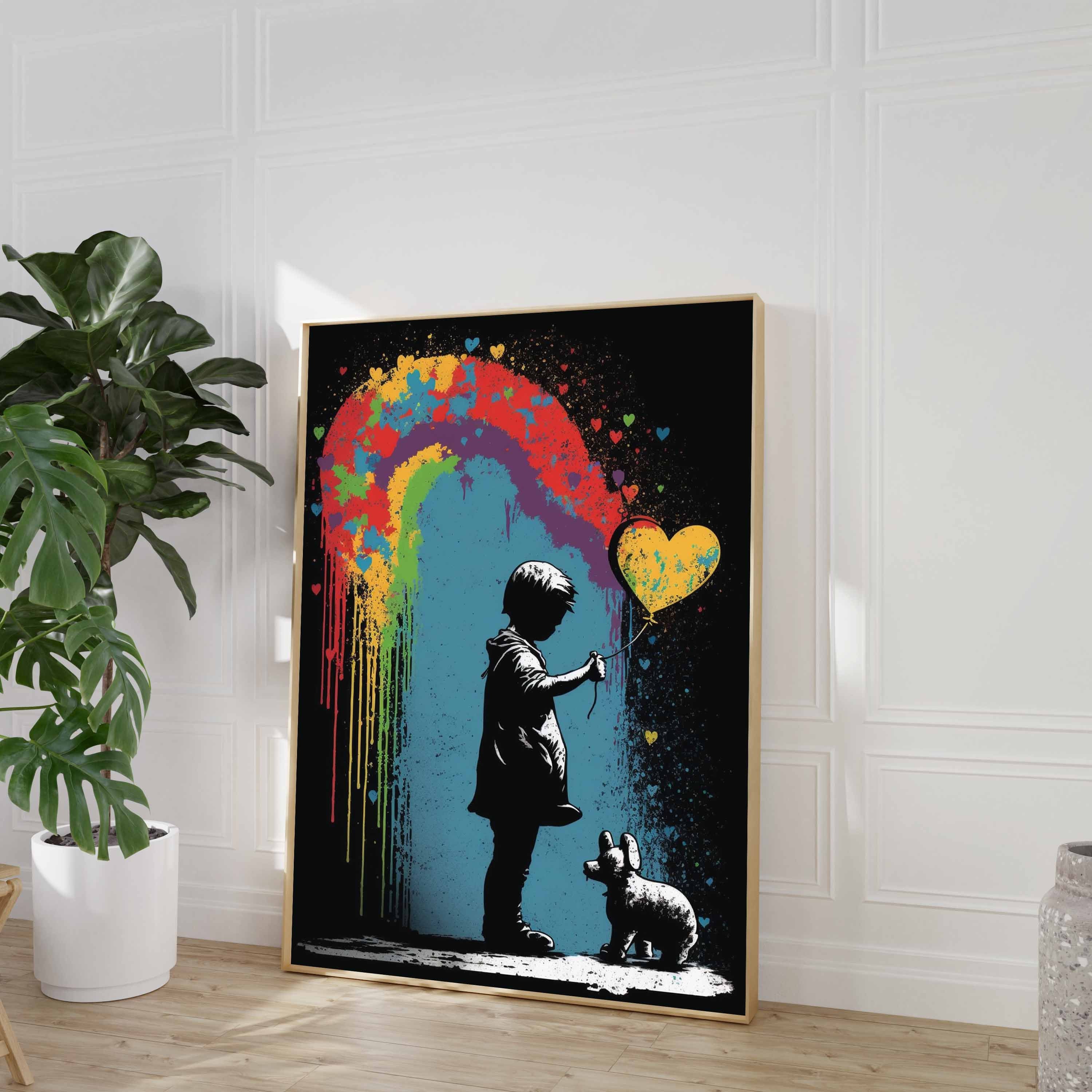 Banksy Eclectic Gallery Wall Set of 3, Printable Banksy Poster, Banksy ...