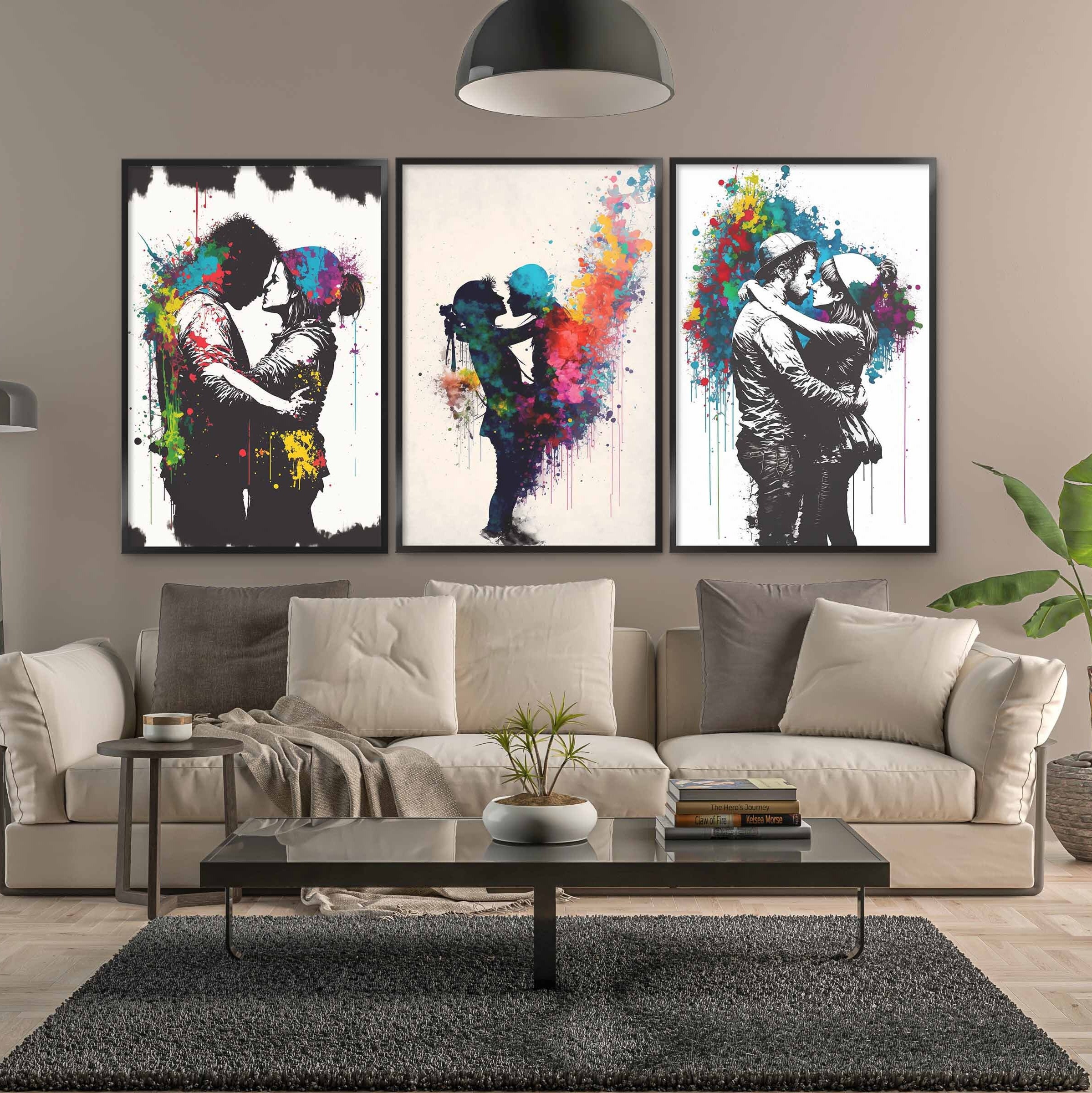 Banksy Digital Gallery Wall Set of 3, Printable Banksy Poster, Banksy ...