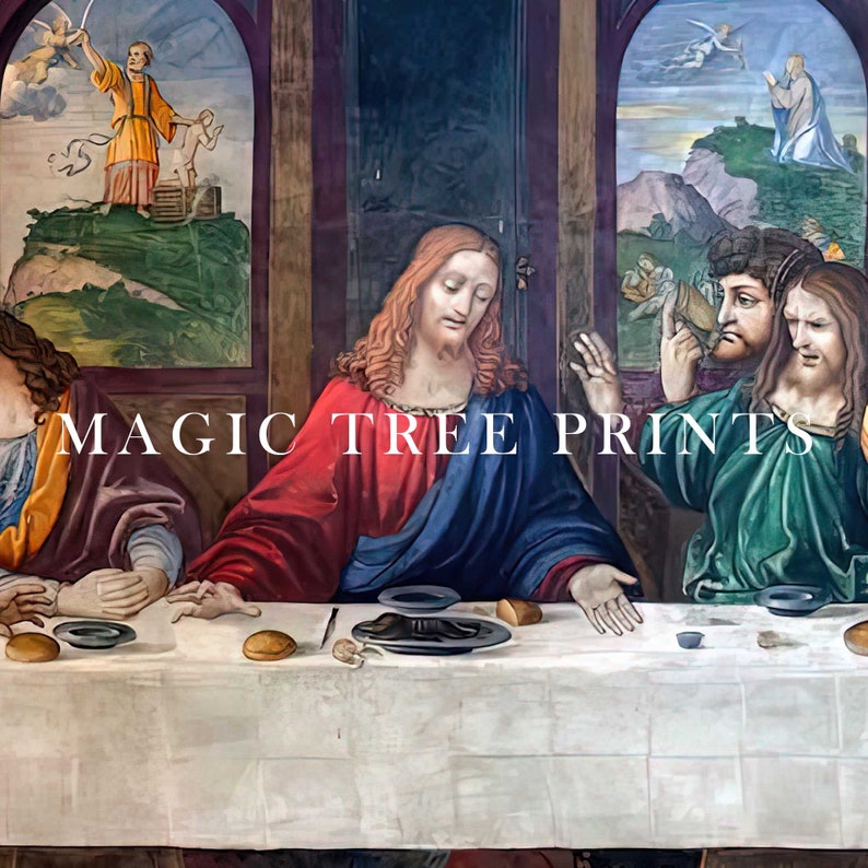 The Last Supper, Leonardo Da Vinci, Religious Baroque Painting ...