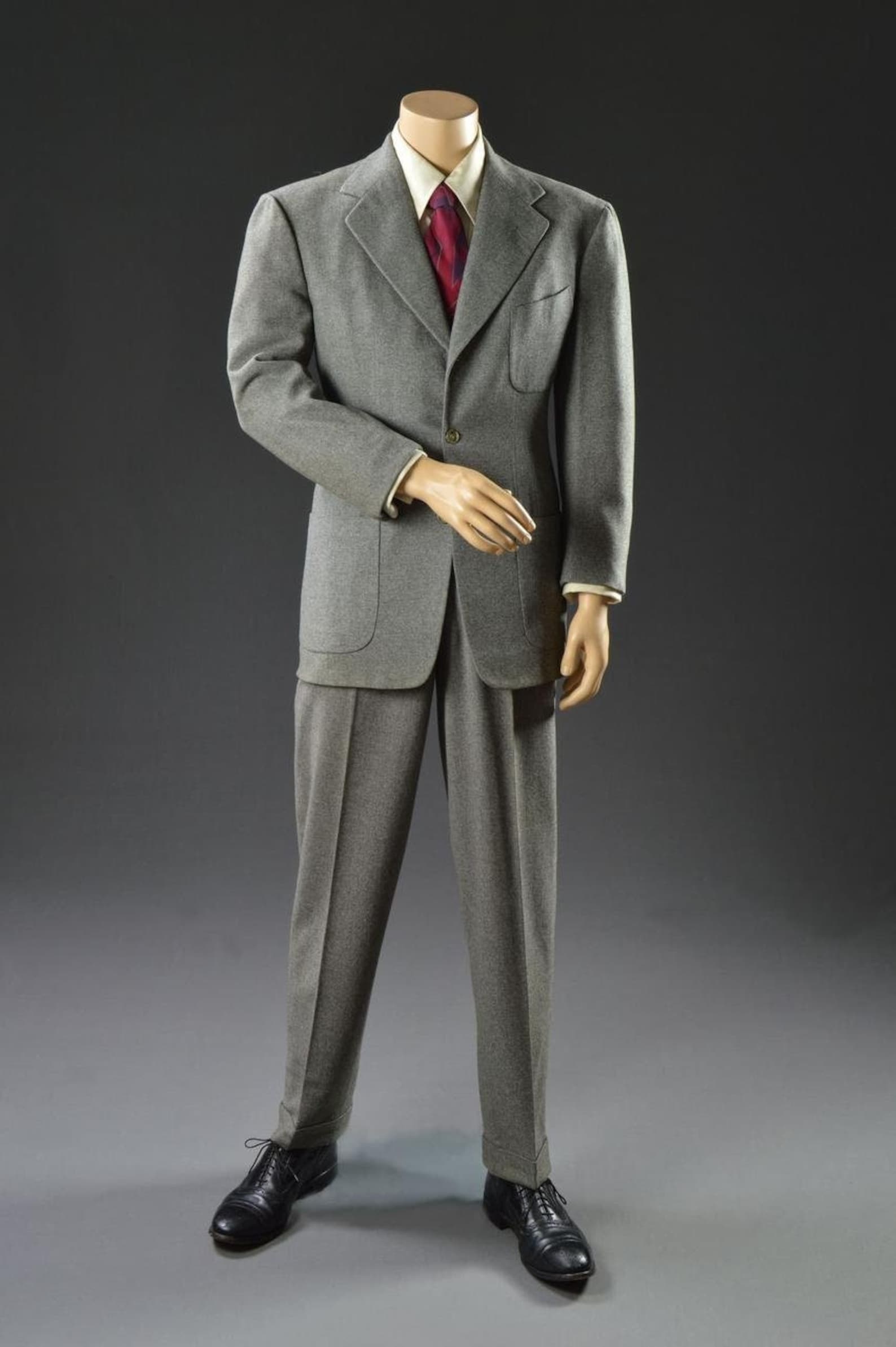 Men's Vintage Grey Tweed 1900's Style 2 Piece Suit Patched Pocket ...