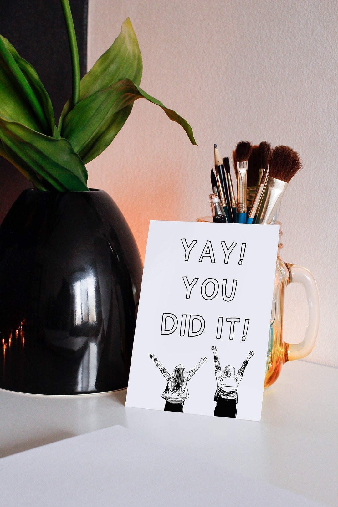 Printable YAY Card, Celebration Card, Congratulation Card, Digital ...