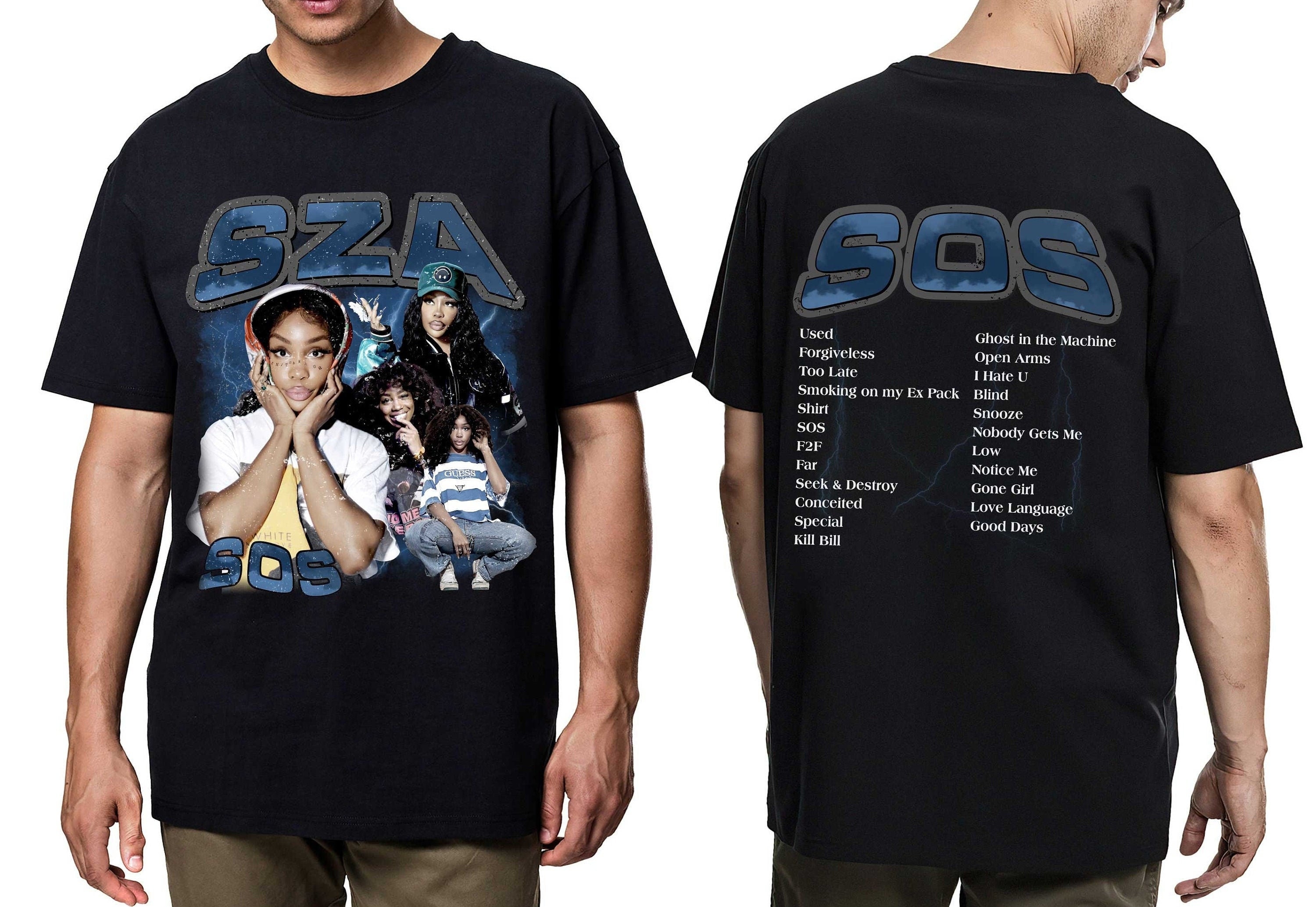 Sos Tracklist, Sza Merch, Sza SOS Shirt, Vintage SZA Shirt
