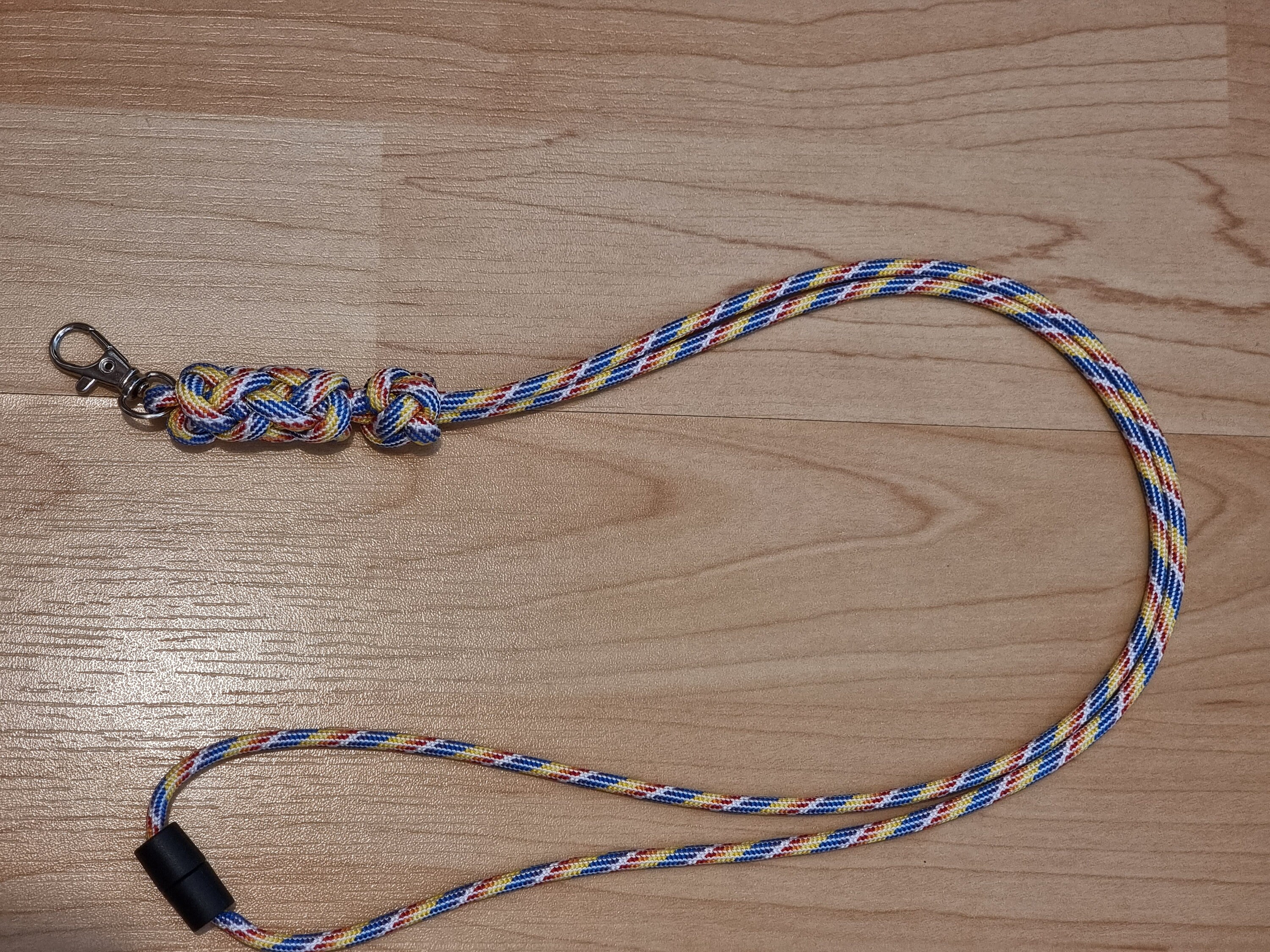 Rainbow Paracord Lanyard, Safety Breakaway, ID Card, Whistle, Torch ...
