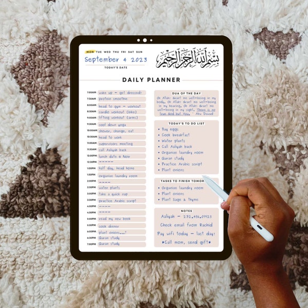 Muslim Daily Planner - Etsy