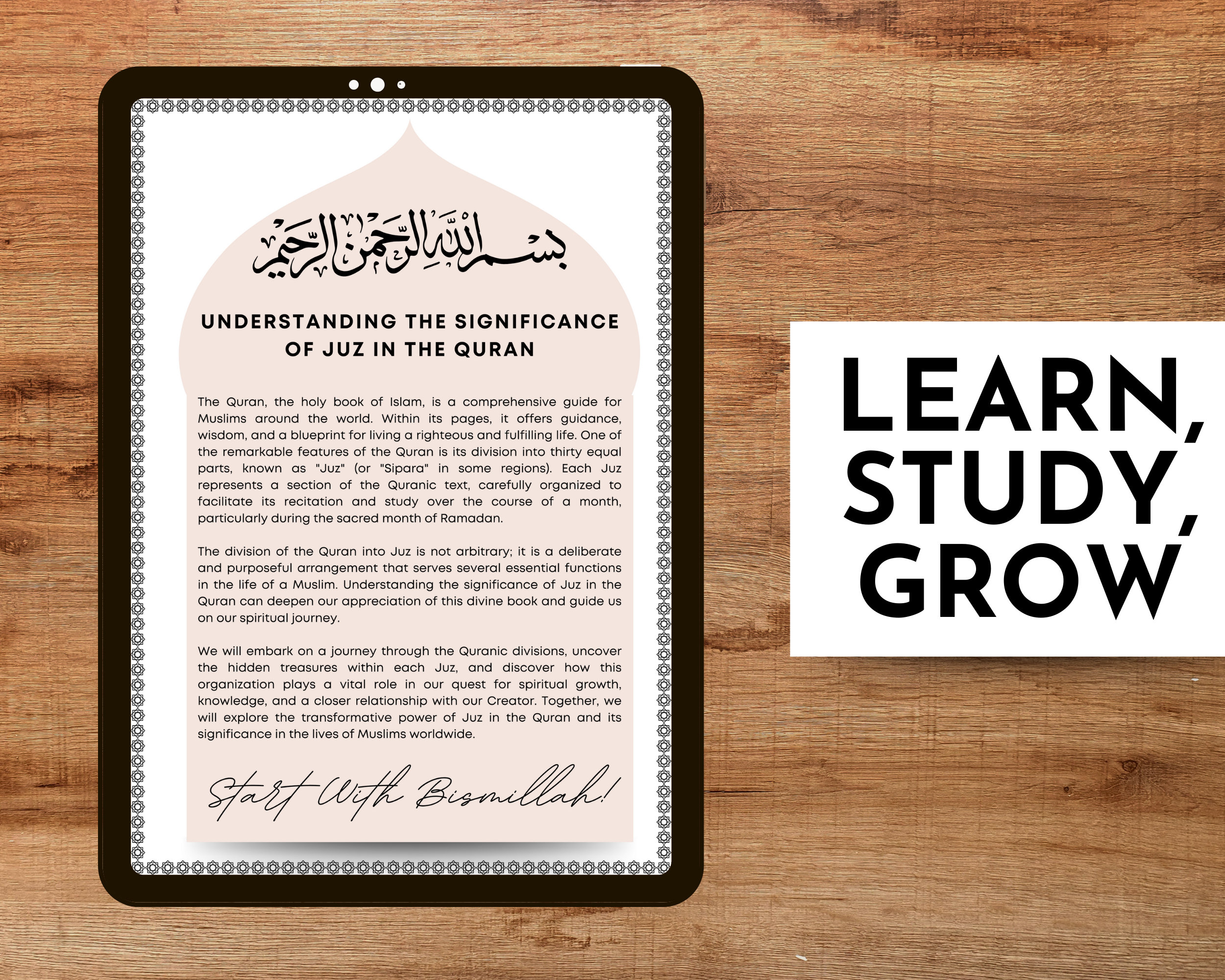 Muslim Quran Journal: Juz 1-30 Reflection Questions (PDF) - Etsy